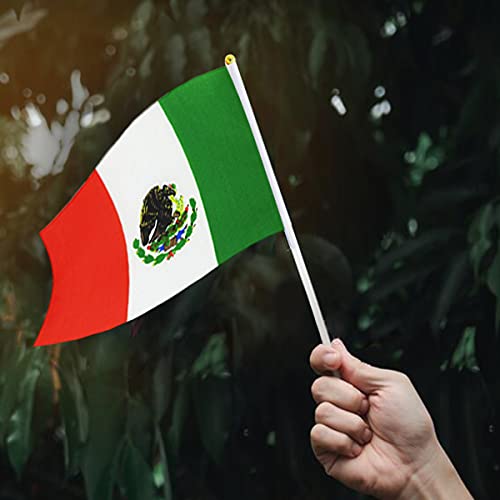 Mexico Flag Mexican Small Stick Mini Hand Held Flags Decorations 1 ...
