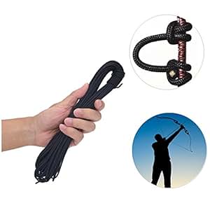 20m Archery Compound Bow D-Loop Durable Wire String Nylon Nock Safe Release D Loop Accessory ...