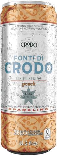 Fonti Di Crodo Sparkling Mineral Water, Peach, 11.2 Oz. Cans (Pack of 24) | Pricepulse