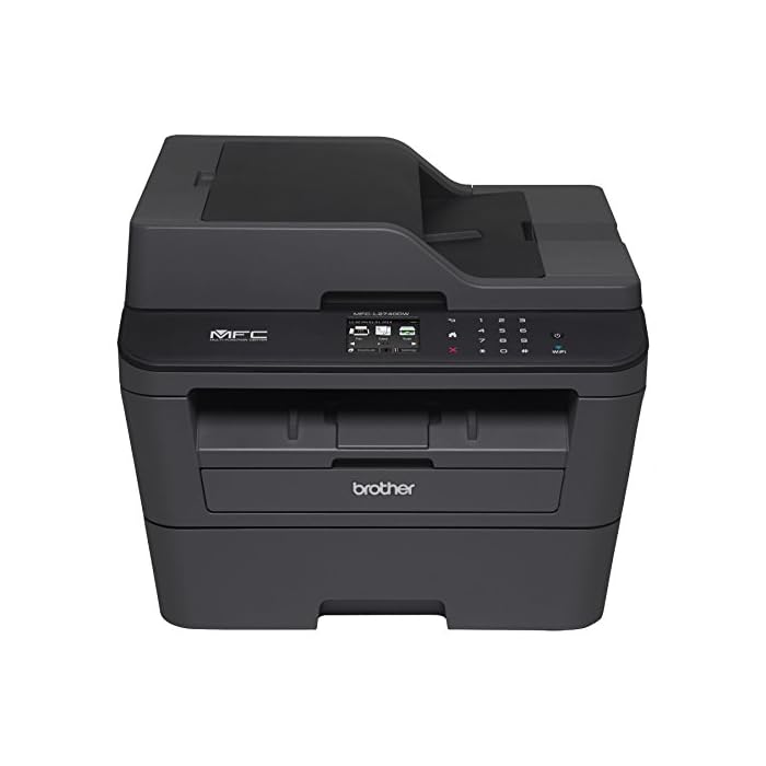 Brother MFCL2740DW Wireless Monochrome Printer with Scanner, Copier and ...