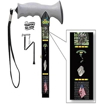Amazon.com: Adjustable T Handle Walking Cane Vietnam Veteran: Health ...