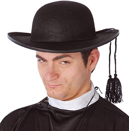 Fiestas Guirca Priest hat in felt reverend headdress – BigaMart