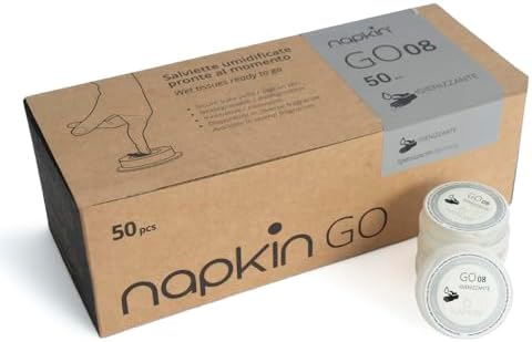 Napkin Go 08 - Sanitizer - Pure Viscose Compressed Wipes - Packaged in ...