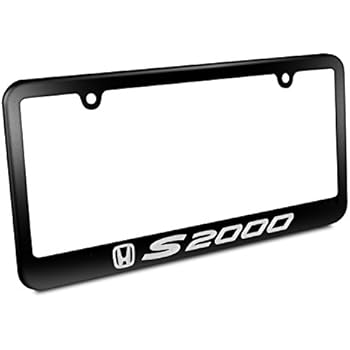 Amazon.com: Honda S2000 Black Metal License Plate Frame: Automotive
