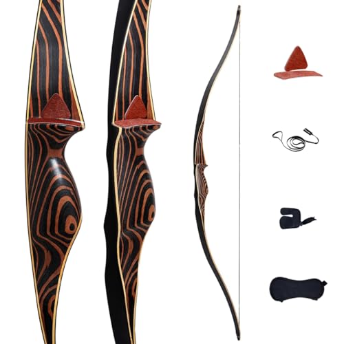 Deerseeker Archery 54" Traditional Bow Hunting Longbow with Bamboo Core ...