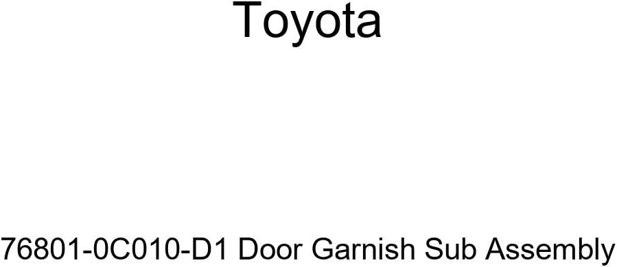 Amazon.com: Genuine Toyota 76801-0C010-D1 Door Garnish Sub Assembly ...