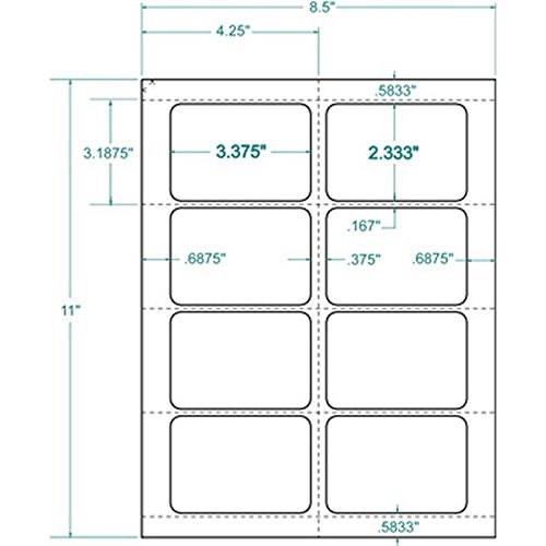 Avery White Adhesive Name Badges 5395