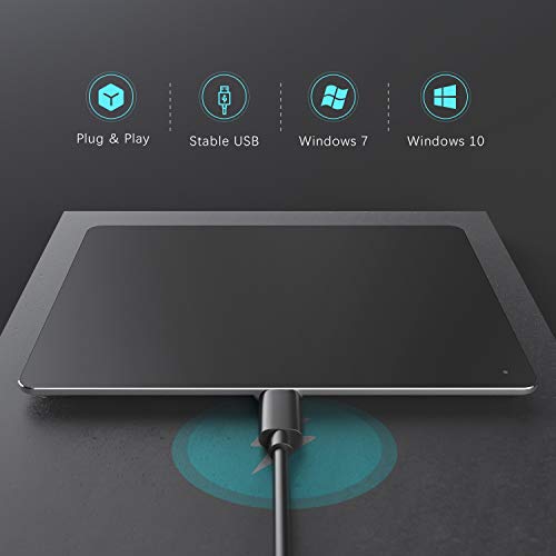 USB Touchpad Trackpad, Wired High PrecisionTouchpad Ultra Slim Trackpad ...