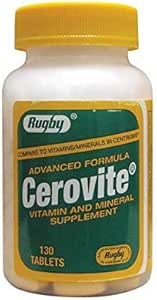 Amazon.com : Cerovite Advanced Formula 130 Tabs : Multiple Vitamin ...
