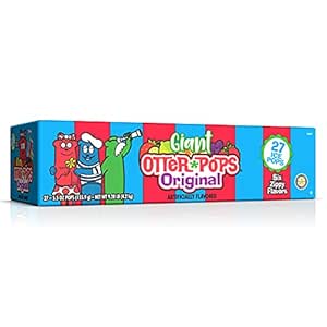Amazon.com: Otter Pops, Giant Original 5.5oz, 27 Ice Pops, Six Zippy ...