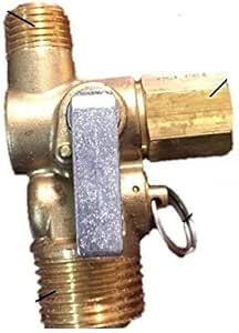 Amazon.com: New Air Compressor Tank Manifold w/Built in Ball Valve and ...