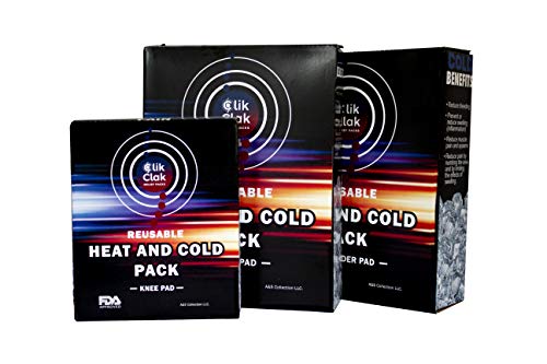 Hot and Cold Gel Pack Set - Reusable Heat Pads with Metal Disc for One ...