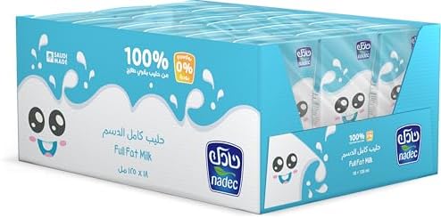 Nadec Full Fat Uht Milk, 18 X 125 Ml price in Saudi Arabia | Amazon ...