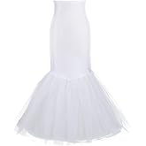 Shimaly Women Mermaid Petticoat Fishtail Underskirt Trumpet Crinoline ...
