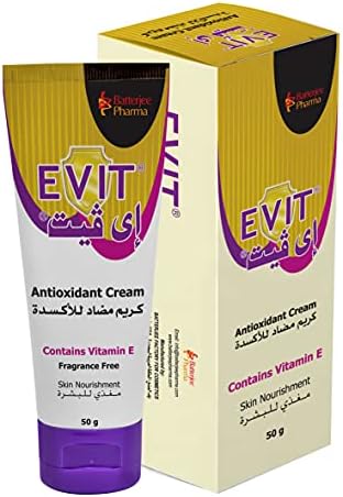 Evit Cream Skin Antioxidant & Moisturizer, Rich in Vitamin E, Skin ...