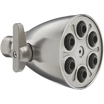 Delta 52667-SS-PK Adjustable 6-Jet Showerhead, Stainless - Fixed ...