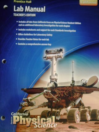 PH CA Focus on Physical Science Lab Manual TE (CA)(TE)(P): Pearson ...