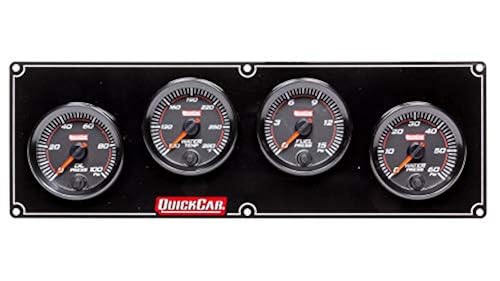 QuickCar Racing Products Gauge Panel Assembly, Redline, Oil Pressure ...