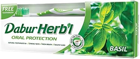 Dabur Herbal Basil Oral Protectection Toothpaste | Enriched With Basil ...