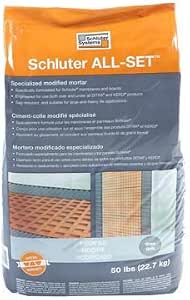 Schluter All-Set Grey 50 lbs Bag Modified Thin-Set Mortar: Amazon.ca ...