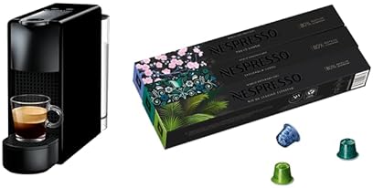 Nespresso Essenza Mini C30-BK-NE Coffee Machine Black + 30 Free Coffee ...