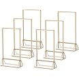 Amazon.com: 6 PCS. Acrylic Table Number Holder , 4 x 6 Table Number ...