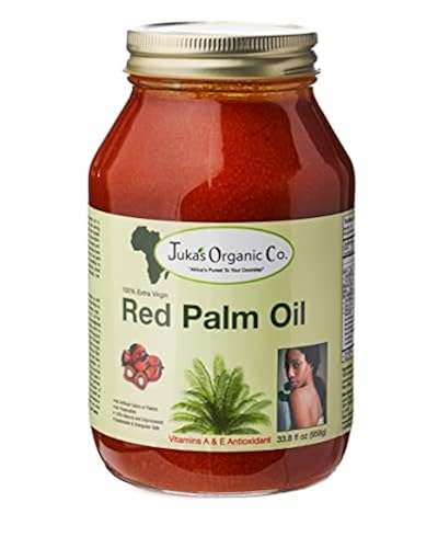 Juka's Red Palm Oil (100% Organic & Natural From Africa)(33.8 FL OZ) in ...