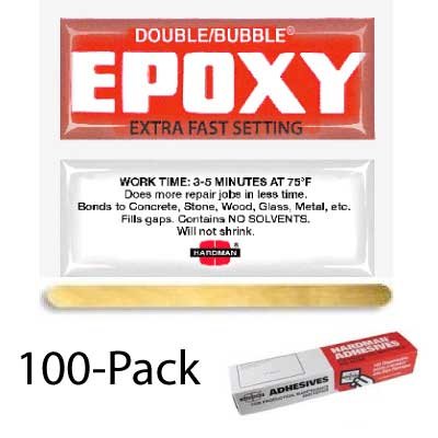 Buy Hardman Double Bubble Red #04001 Extra Fast Setting Epoxy (3-5 ...