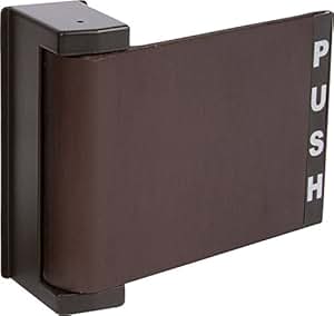 Push-Pull Paddle Door Handle, Right Hand in Bronze Finish, Durable ...
