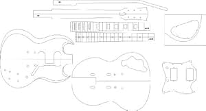 Amazon.com: Electric Guitar Routing Template - SG: Musical Instruments