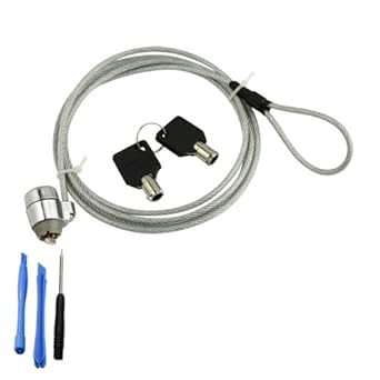 Amazon.com: Anti-Theft Cable Chain Lock Security For Laptop PC Notebook ...