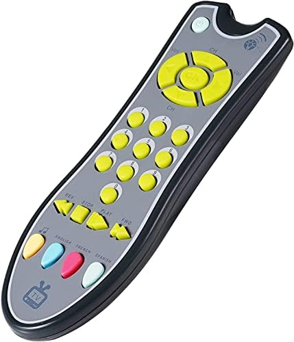 Realistic Dummy TV Fake Remote Control - Musical Baby Remote Toy with ...