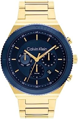 Calvin Klein Analogue Multifunction Quartz Watch for men with Gold ...