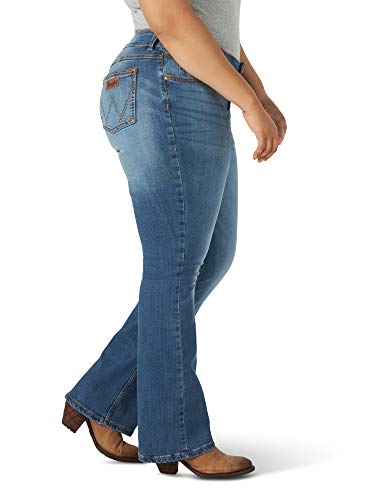 Wrangler Women's Retro Mae Plus Size Mid Rise Boot Cut Jean, Medium Blue, 20W x 30L | Pricepulse