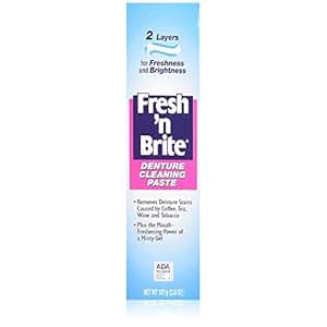 Amazon.com : Fresh 'N Brite Denture Cleaning Paste 3.80 oz (Pack of 5 ...
