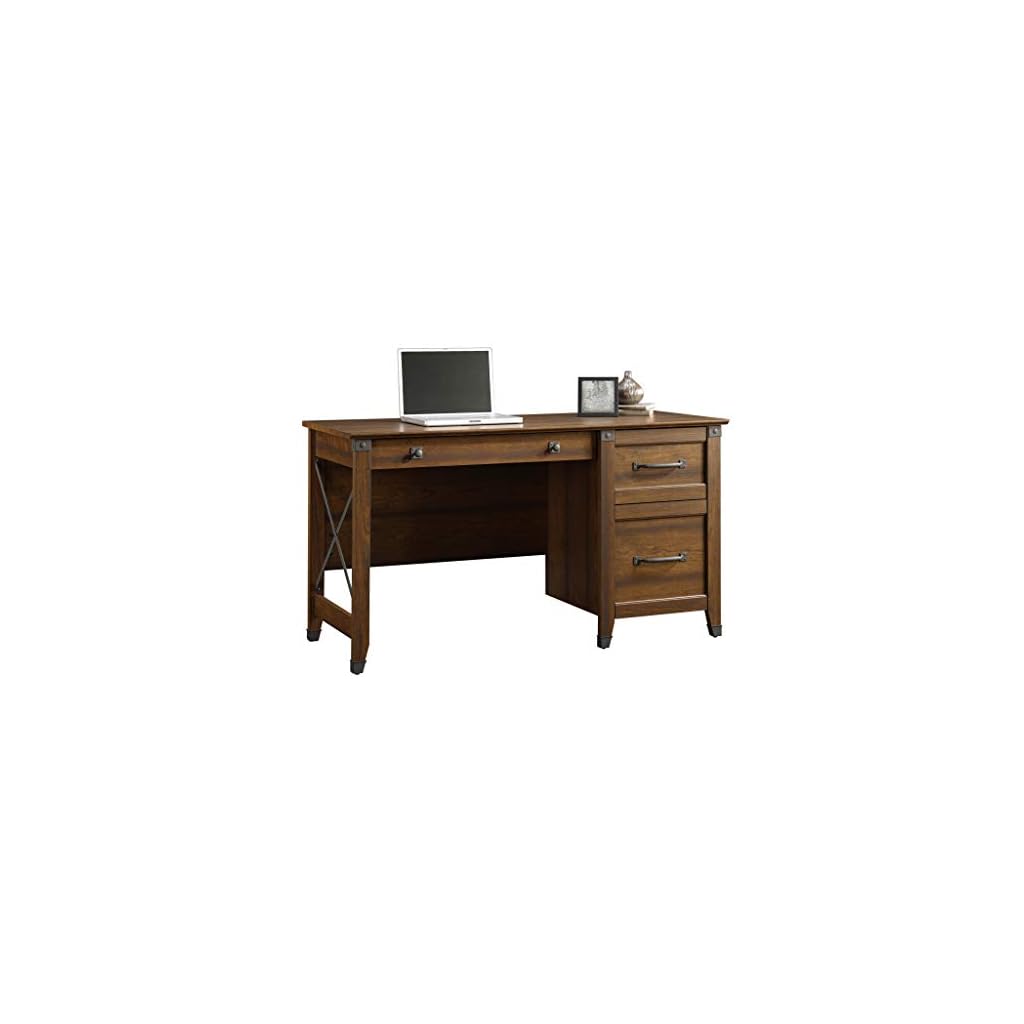 Sauder Carson Forge Desk, Washington Cherry finish