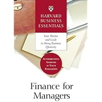 Amazon.com: Finance for Managers (Harvard Business Essentials ...