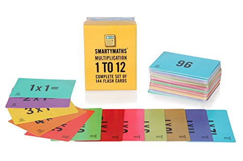 Buy Smartymaths Multiplication Flash Cards, 1-12 All Facts-144 Cards ...
