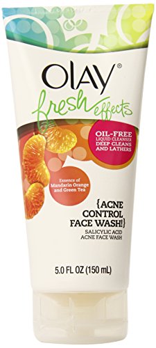 Olay Fresh Effects Acne Control Face Wash Salicylic Acid Acne Treatment ...