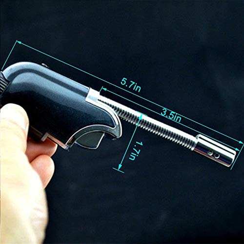 Yeuligo 2 Pack Butane Lighter, Mini Torch Lighter with Key Ring, Adjustable Jet Flame Windproof ...