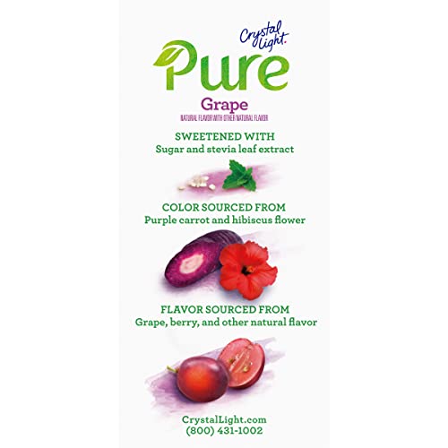 Crystal Light Pure Grape On-The-Go Powdered Drink Mix 84 Count | Pricepulse