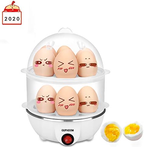 12 Egg Capacity Egg Cooker,350W Rapid Electric Egg Maker,Egg Steamer ...
