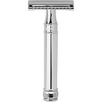 Amazon.com: Edwin Jagger Double Edge Safety Razor, Chrome, Regular ...