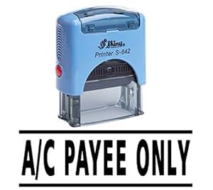 Amazon.com : A/C PAYEE ONLY Self Inking Rubber Stamp Office Stationary ...