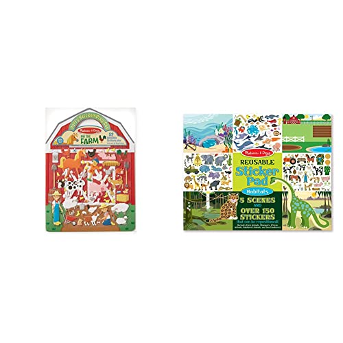 Melissa & Doug Puffy Sticker Play Set - On The Farm - 52 Reusable ...