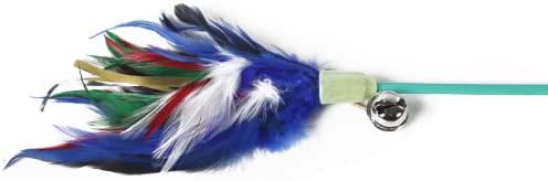Amazon.com: Feather on Stick Cat Toy Cat Teaser, Multi-Color