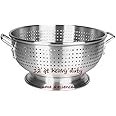 Amazon.com: (12-QT) Aluminum Colander with Handles and Base Heavy Duty ...