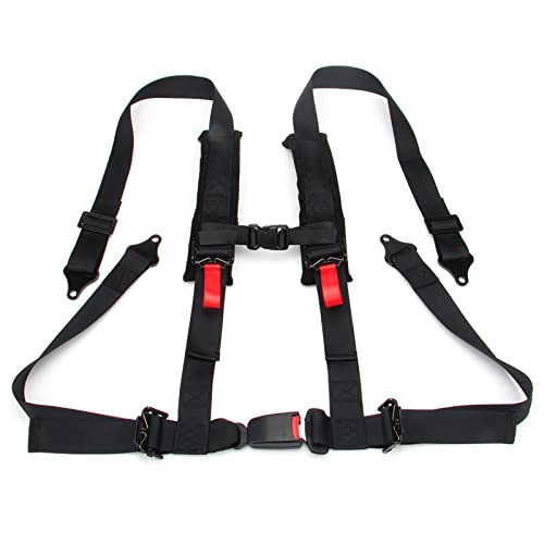 Spaorcco 4 Point Harness Seat Belt Safety Quick Release Universal ...