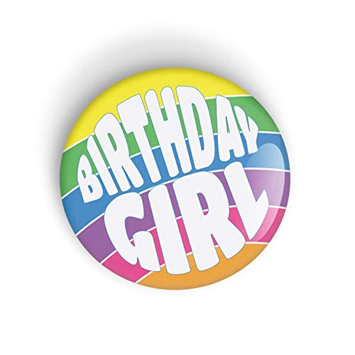Amazon.com: BIRTHDAY GIRL pin badge button - pinback or fridge magnet ...