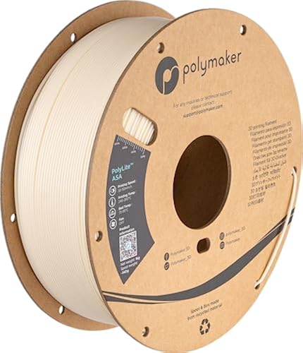 Polymaker ASA Filament 1.75mm Natural, 1kg ASA 3D Printer Filament, Heat & Weather Resistant ...